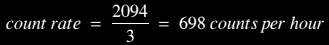 GCSE PHYSICS: Count Rates Example